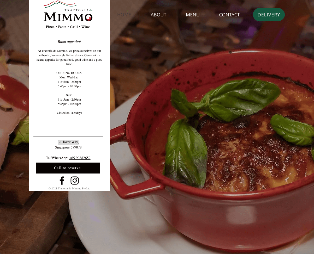 Trattoria "Da Mimmo" - Comunità Italiana Singapore